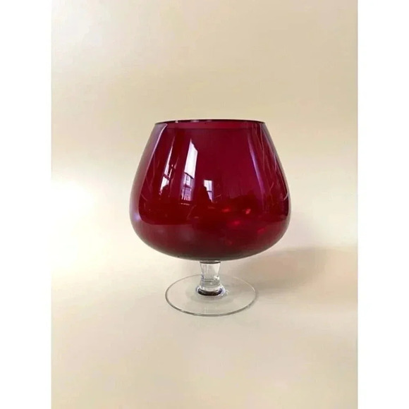 Vintage | Kitchen | Ultra Large Vintage Red Brandy Sniffer Cup | Poshmark